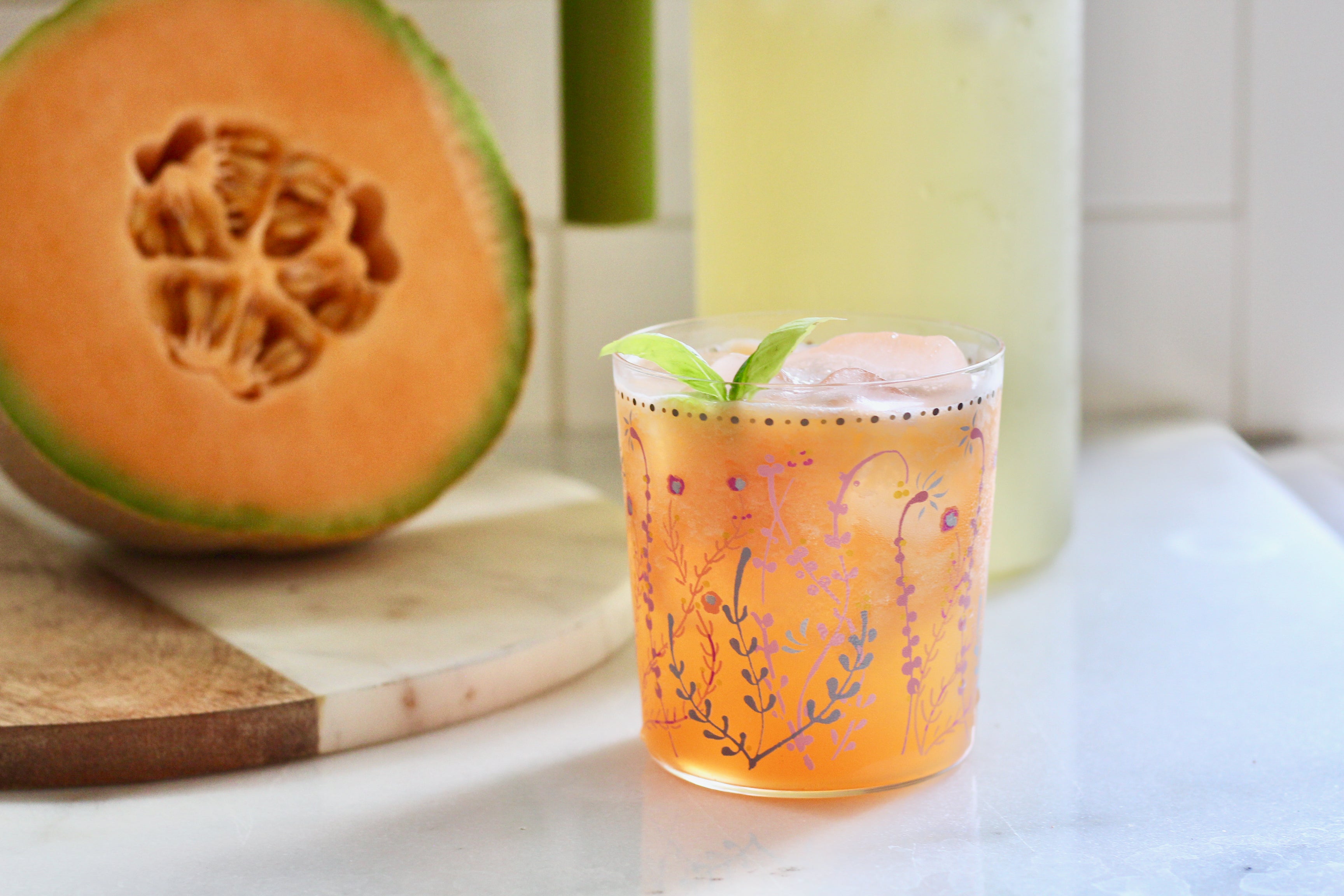 Recipe: Cantaloupe Basil Iced Green Tea – Takeya USA